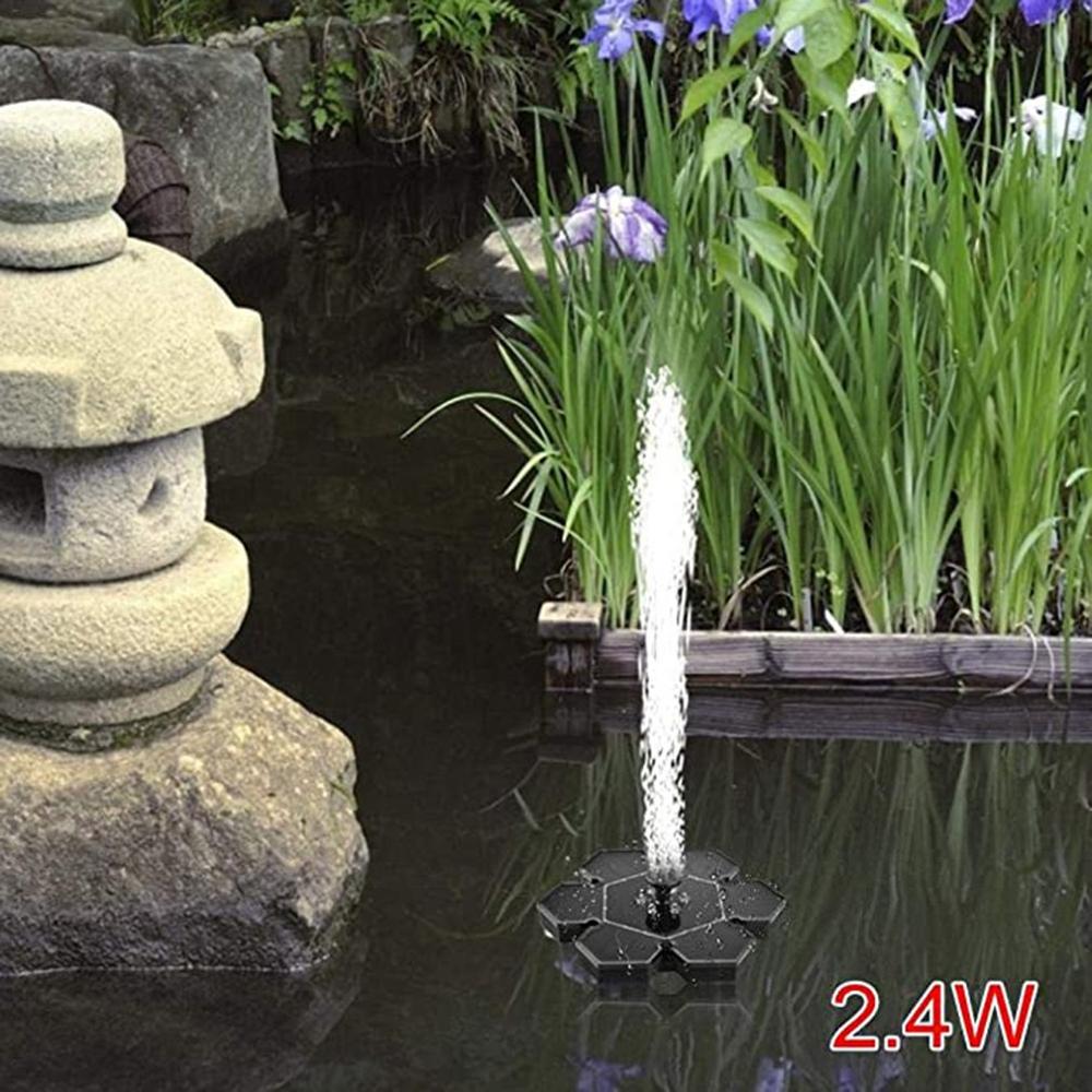 Solar Fountain LED Flower Ice Solar Fountain Float... – Grandado