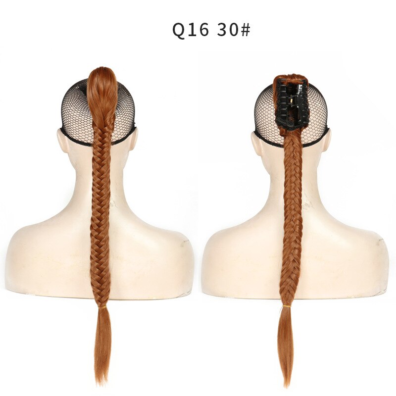 Long Fishtail Braid Ponytail Synthetic Extension C... – Vicedeal