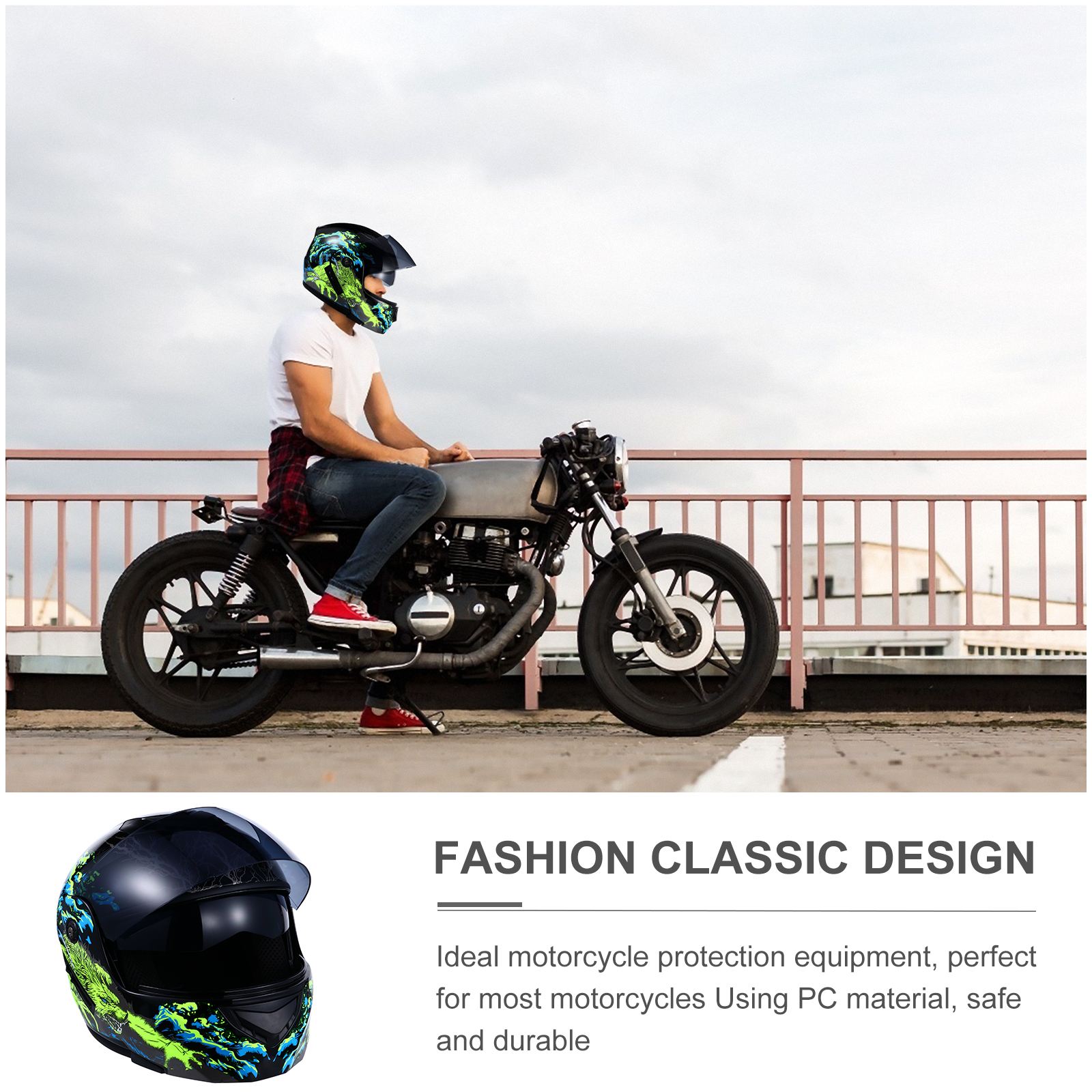 Motorrad Helm Dirt Bike Helm Motorrad Helm Protect... – Vicedeal