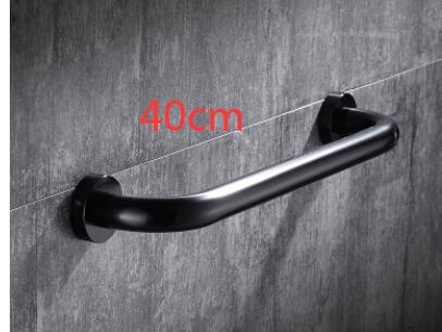 30/40/50cm silver grab bars bathtub, Black Space A... – Grandado