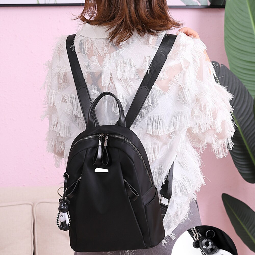 Women's leather backpack Korean Oxford Nylon Water... – Grandado