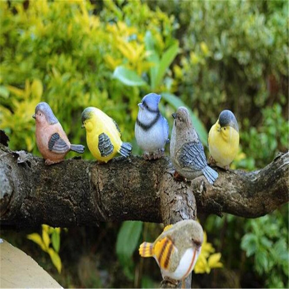 Resin Magpie decoration bird crafts DIY Outdoor Ga... – Grandado