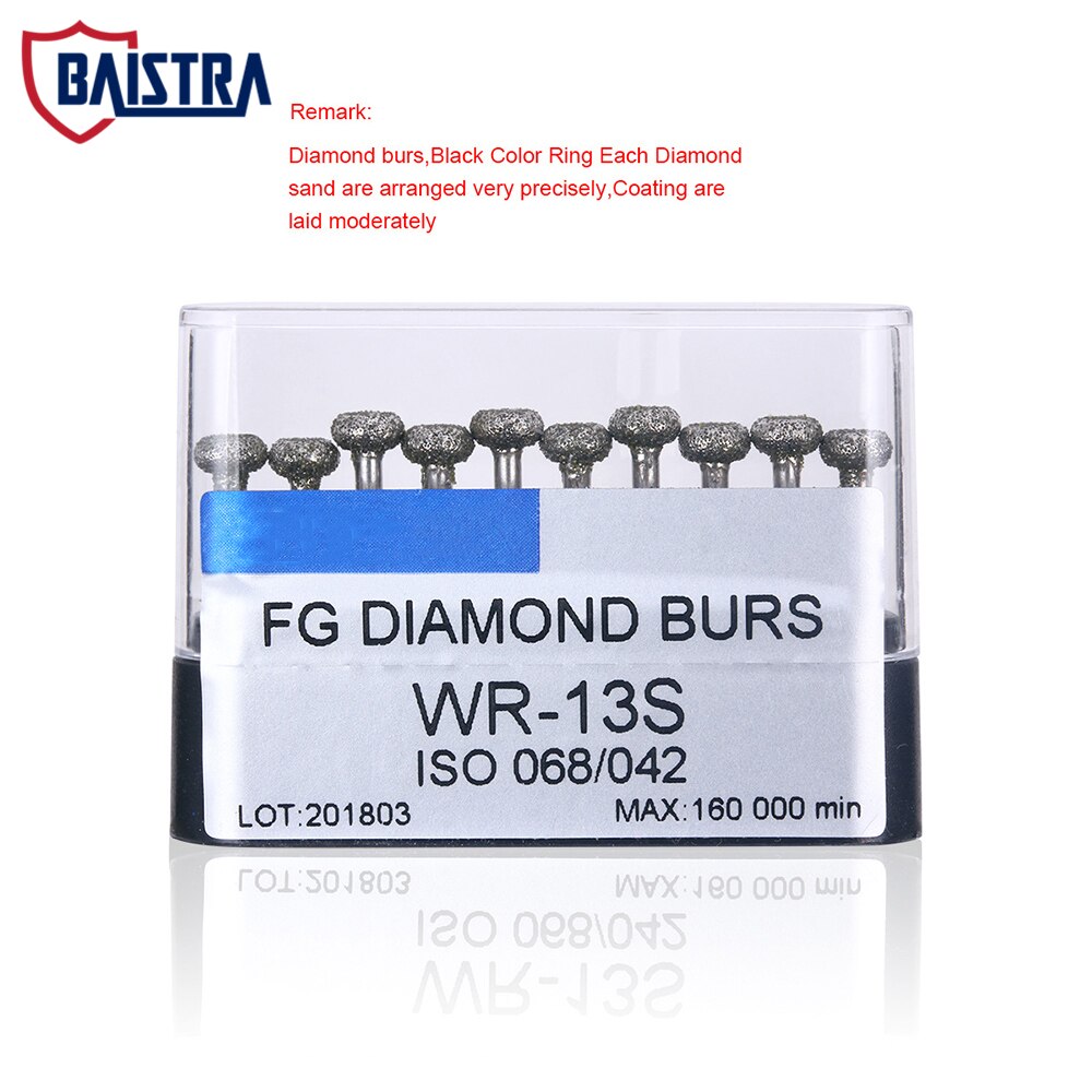 10 Stks/doos Dental High Speed Diamond Burs WR-13S... – Vicedeal