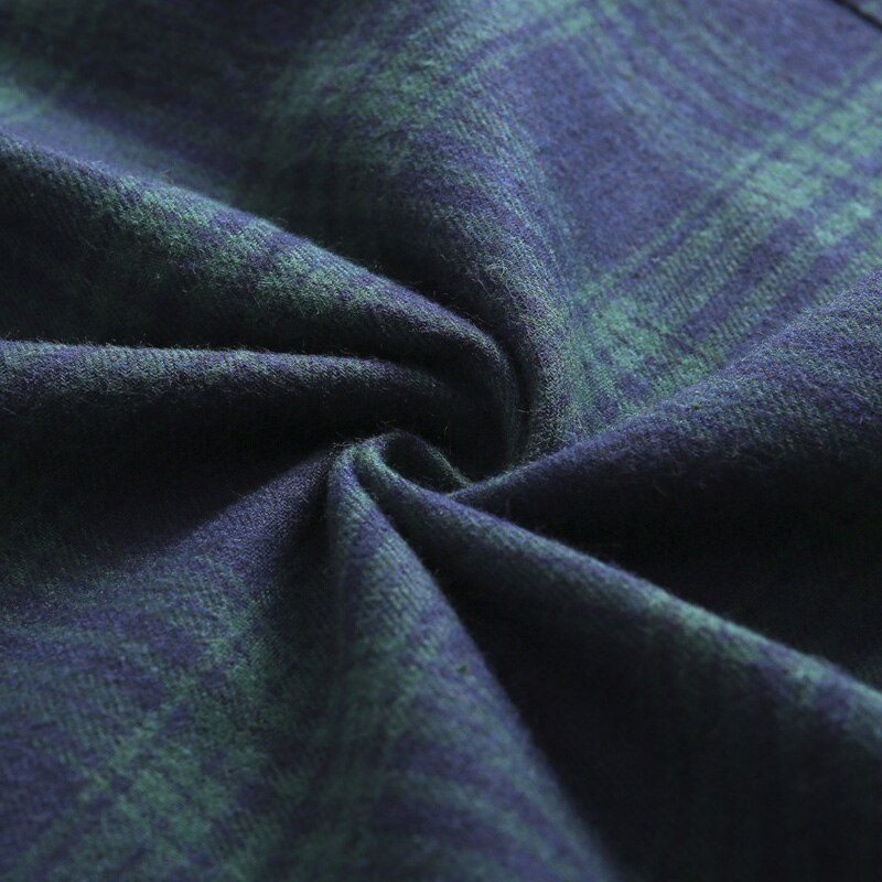 Tonval-vestido de cuadros verdes y azules Vintage ... – Grandado