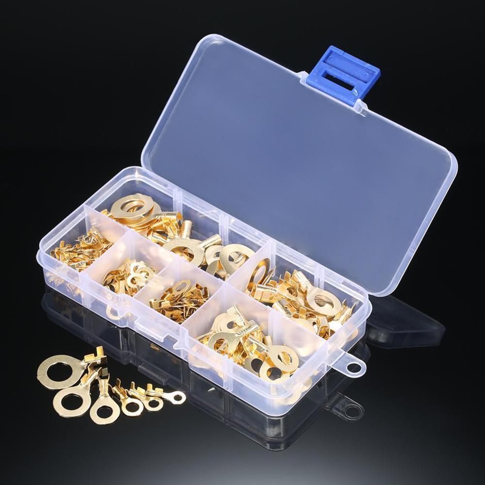 150 Pcs Ring Type Goud Terminals Golden Brass Niet... – Grandado