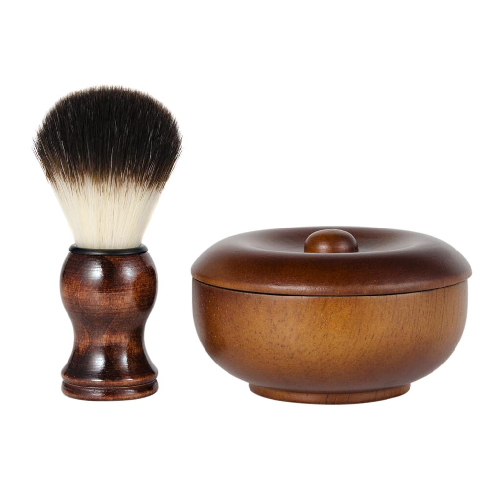 Traditional Wooden Beard Shaving Tool Set Shaving ... – Grandado