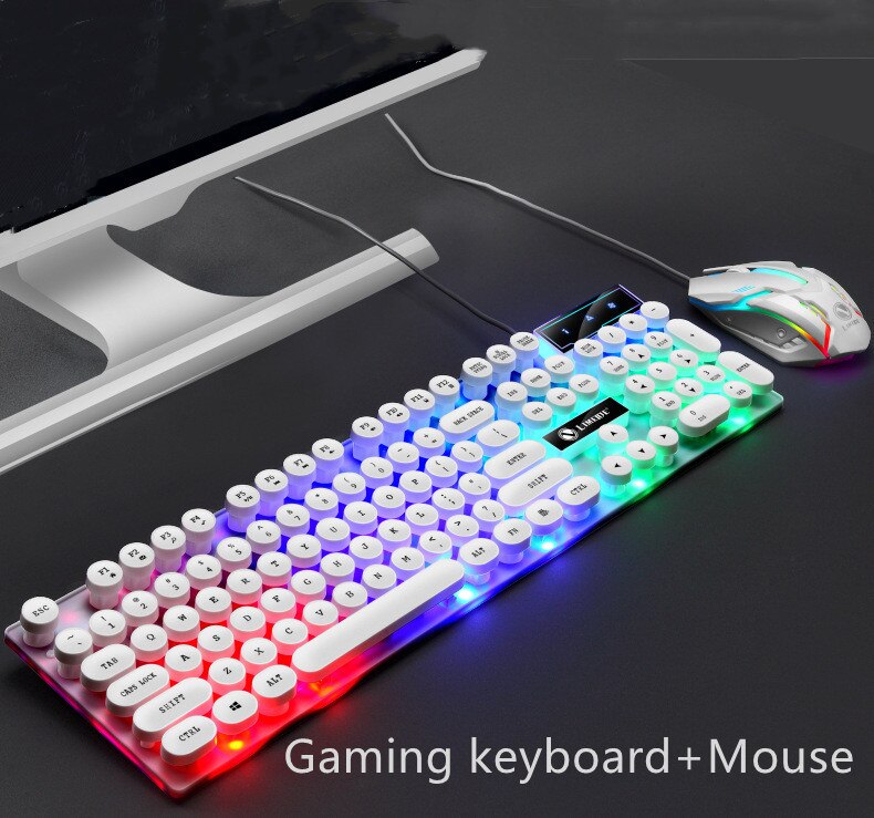 Windays Mouse Keyboard USB Gaming Wired ComputerAc... – Grandado