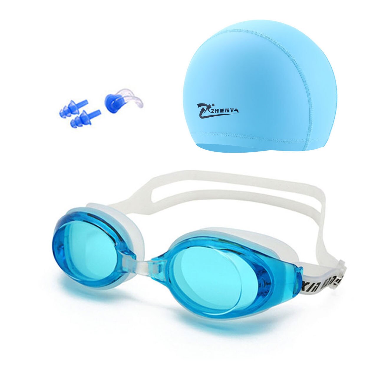 Swim Cap Swimming Glasses Anti-fog Waterproof Swim... – Grandado