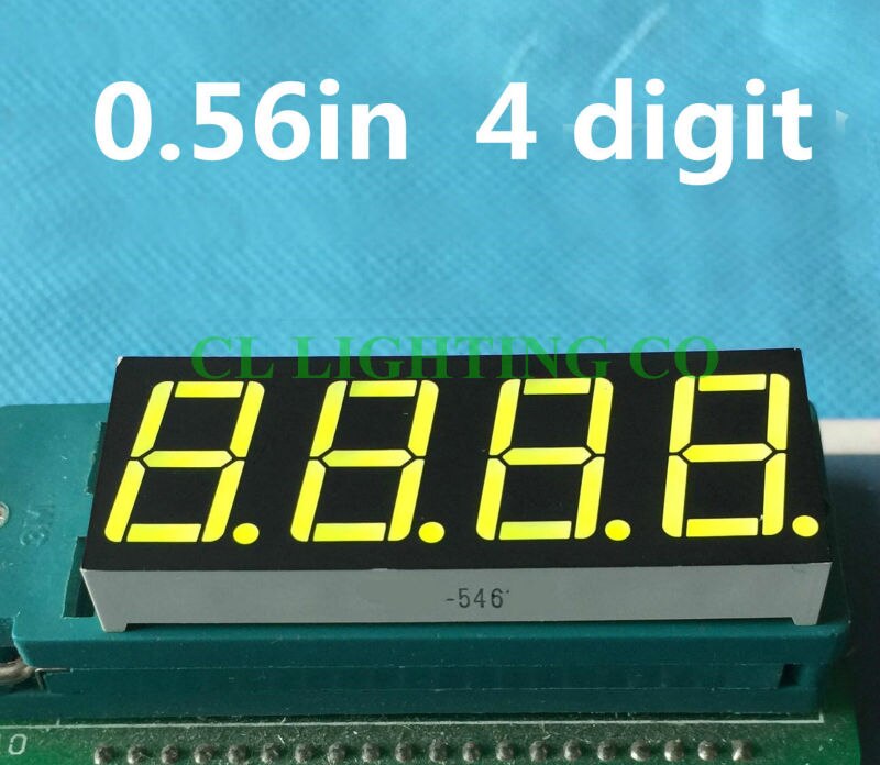 0.56inch 4bit Common anode Digital Tube green LED ... – Grandado