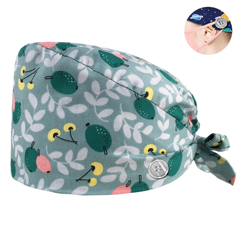Fashionable print scrub hat,breathable dust cap fo... – Grandado