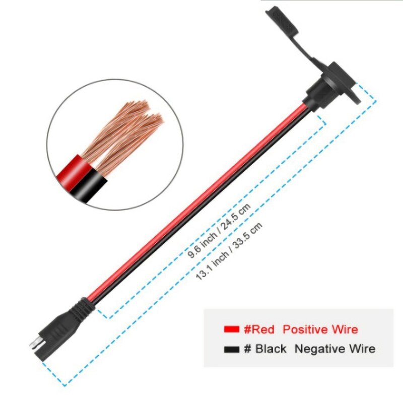 16AWG Sae Solar Power Socket Zijwand Poort Weerbes... – Grandado 16AWG Sae Solar Power Socket Zijwand Poort Weerbes... – Grandado
