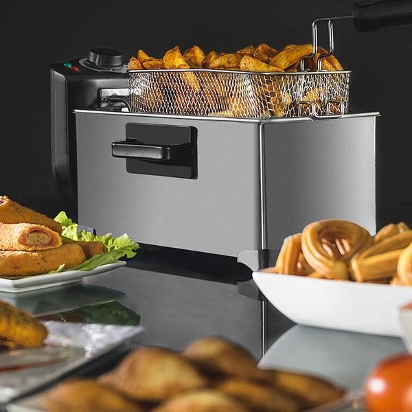 Tiefe-fett Friteuse Cecotec Cleanfry 3L 2000W edel... – Grandado