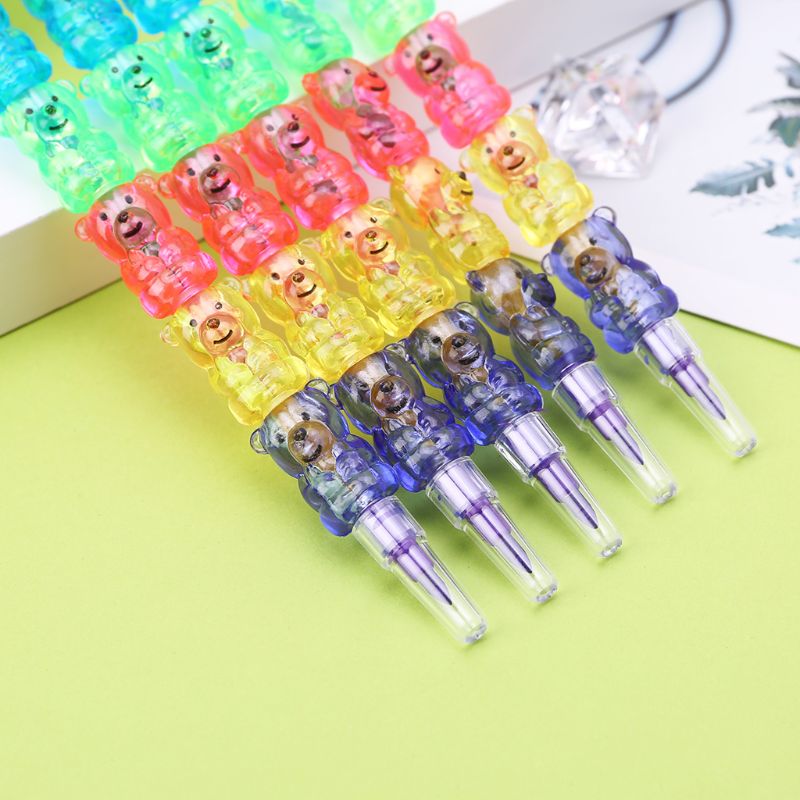 4Pcs 5 Colors Stacker Swap Cute Snowman crayon For... – Grandado