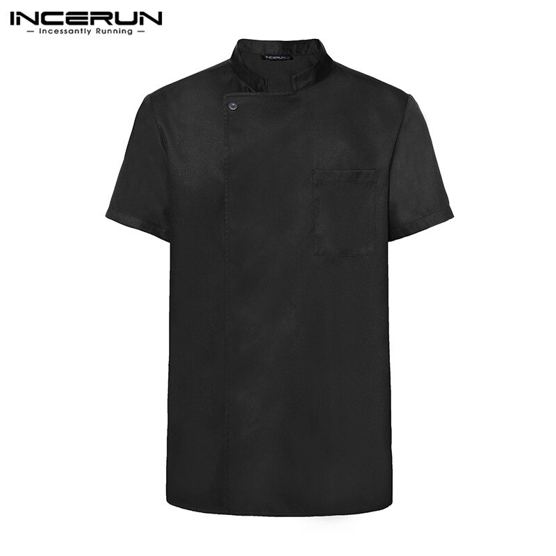 INCERUN Kitchen Restaurant Chef Uniforms Short Sle... – Grandado