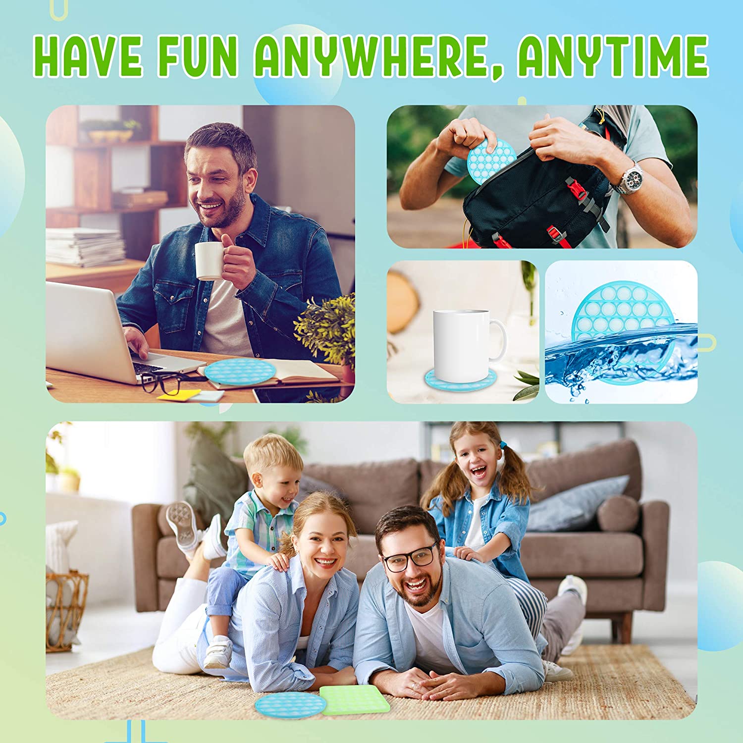 Push Pop Pop Bubble Fidget Toy, Pop Bubble Sensory... – Grandado