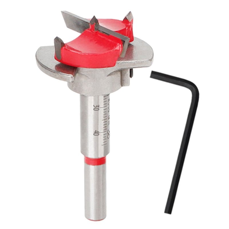 35mm Forstner Auger Drill Bit Wooden Cutter Hex Wr... – Vicedeal