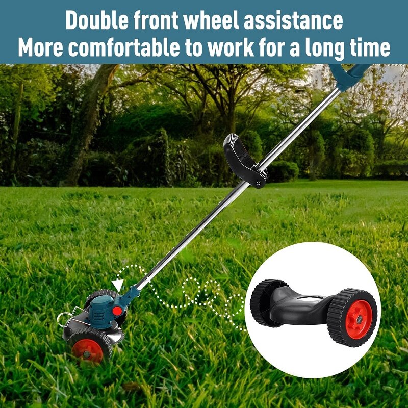 Universal Grass Trimmer Wheel Lawn Mower Removable... – Grandado