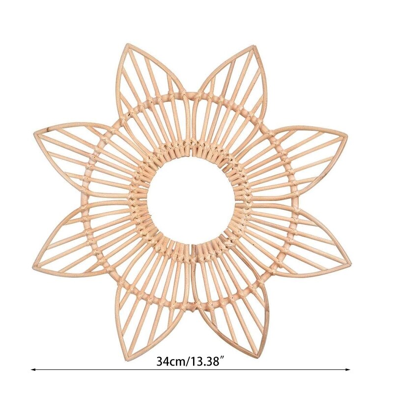 Handgemaakte Rotan Frame Opknoping Muur Spiegel Fr... – Vicedeal