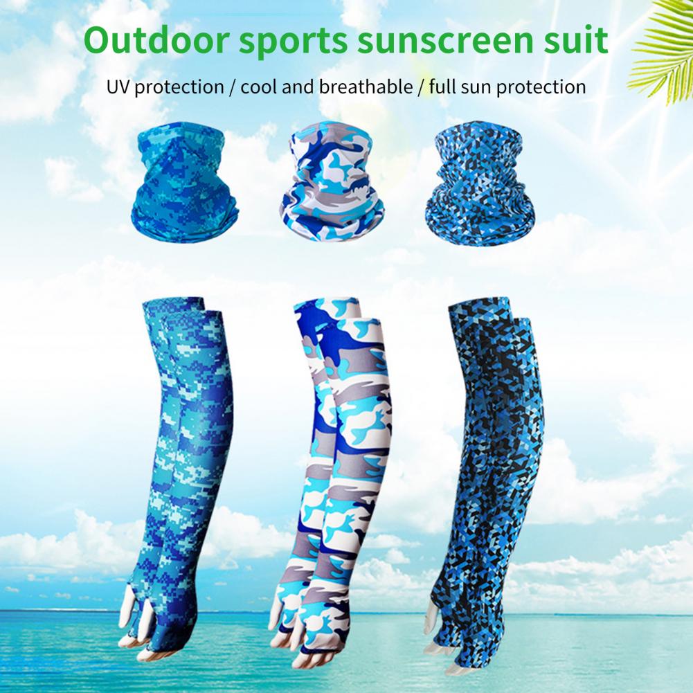 Sun Protection Arm Sleeve Gaiter Pure Color Camouf... – Vicedeal