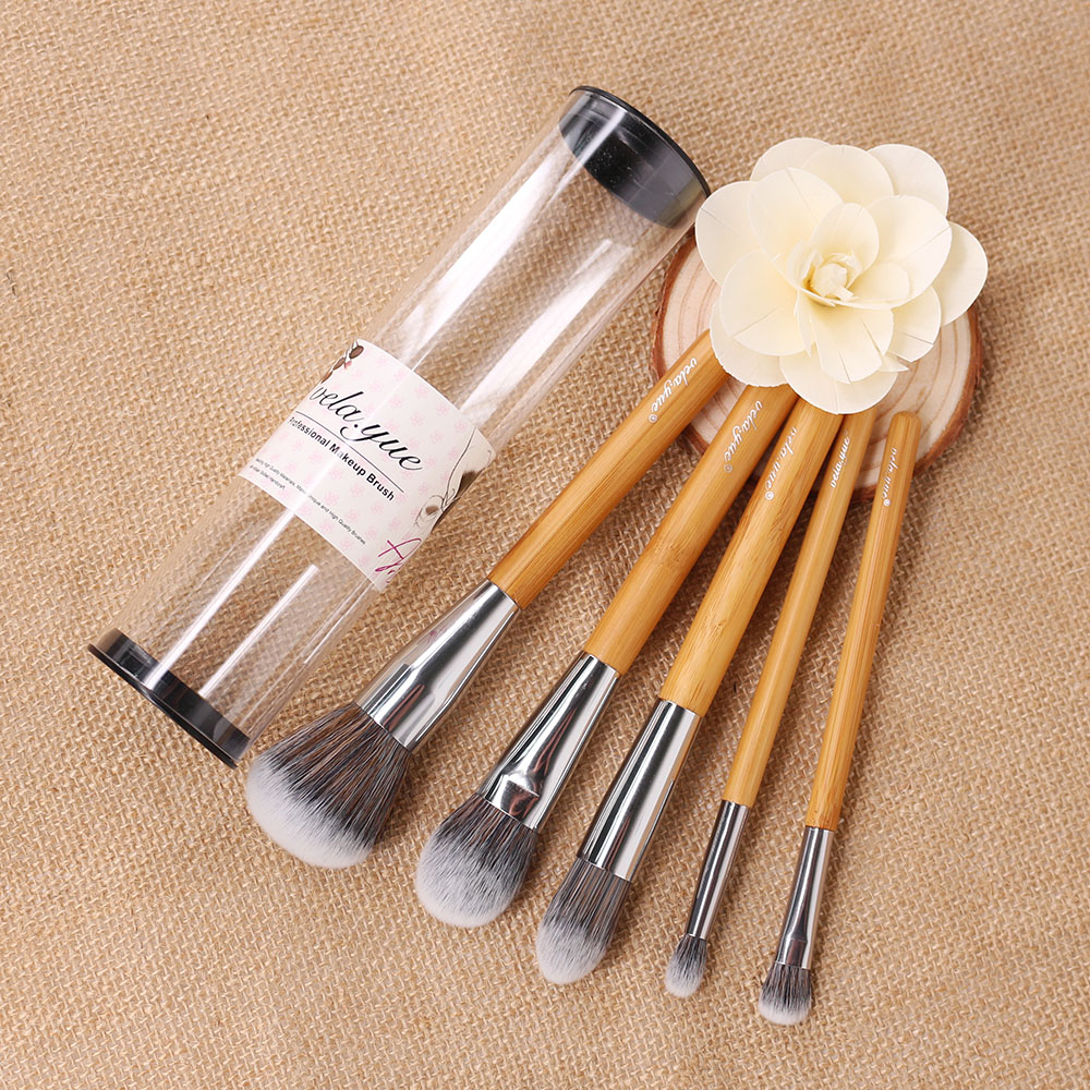 Makeup Brushes Set Soft Vegan Synthetic Travel Pow... – Grandado