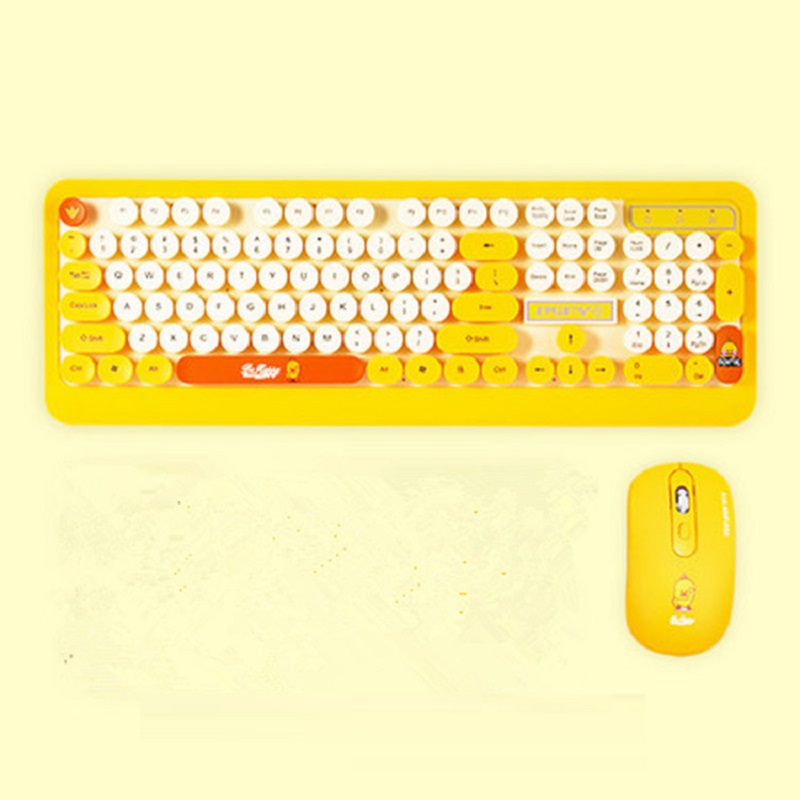 Cartoon Wireless Keyboard and Mouse Set 1600dpi 10... – Vicedeal