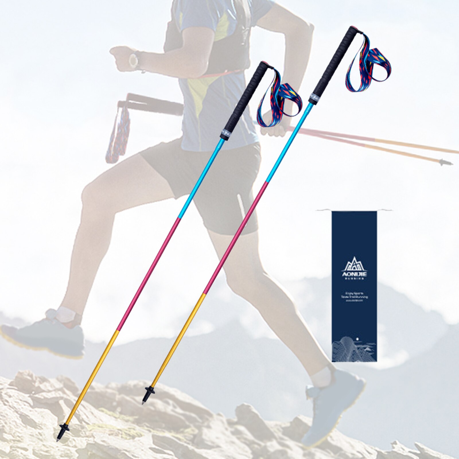 Trekking Pole Collapsible Walking Stick Hiking Pol... – Grandado