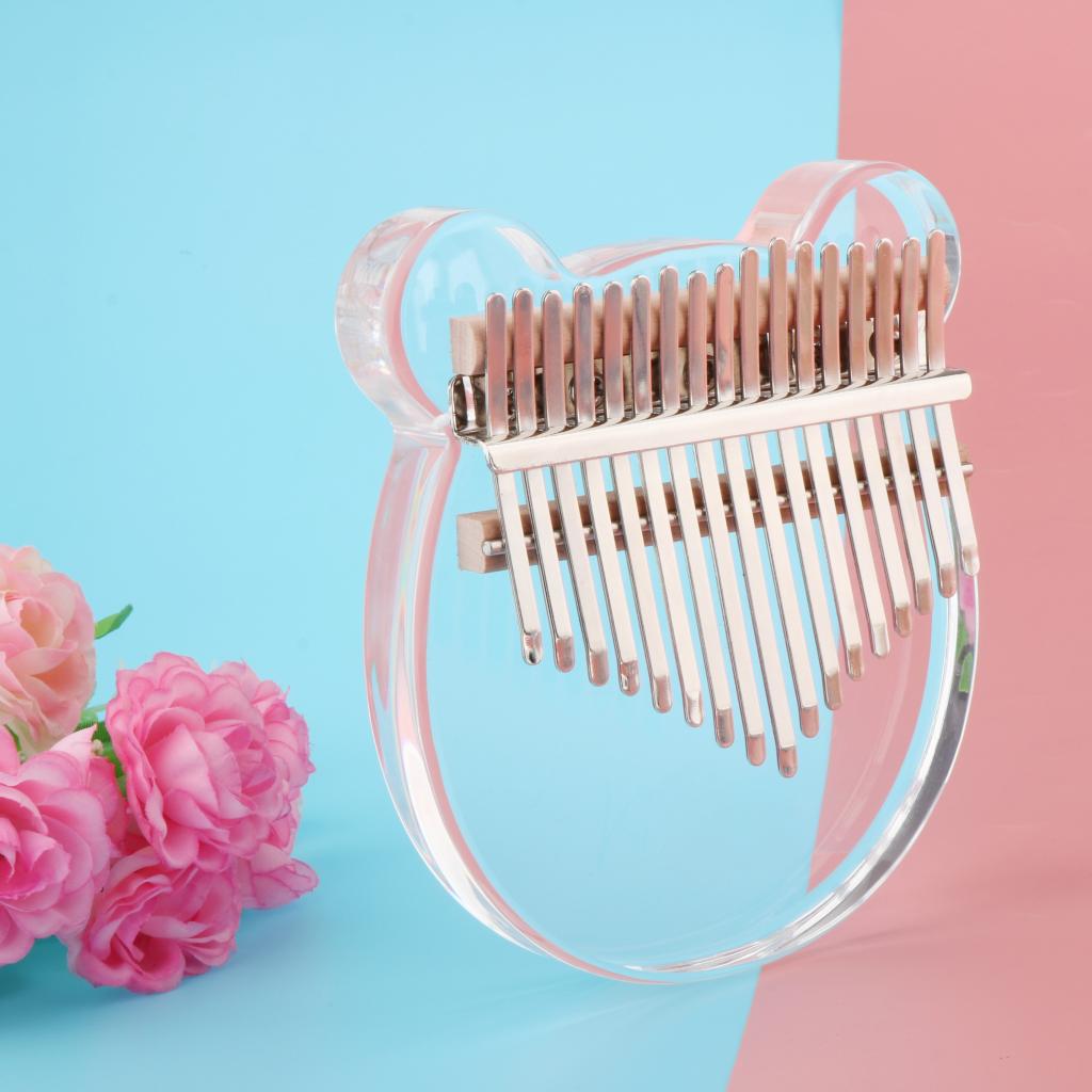 17 Key Kalimba Board Met Clear Acryl Transparante ... – Grandado