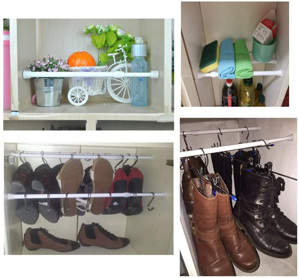 Trekstangen 4 Pack Verstelbare Lente Staal Kast Ba... – Grandado