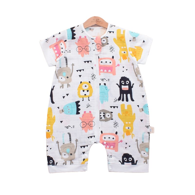 Baby gaze sovepose tegneserie jakkesæt med delt be... – Grandado