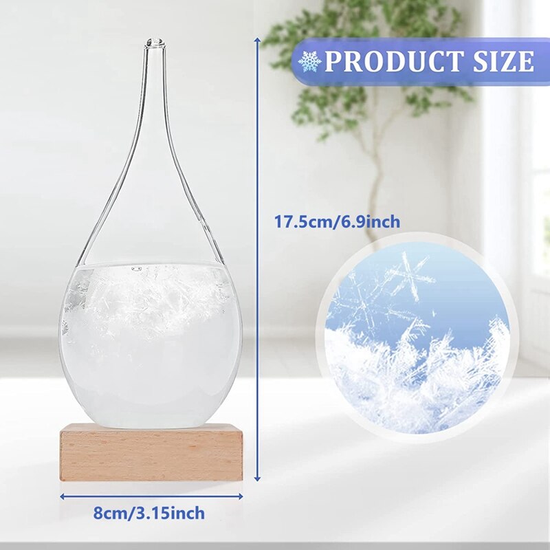 Storm Glass Weather Station-Shaped Weather Predict... – Grandado