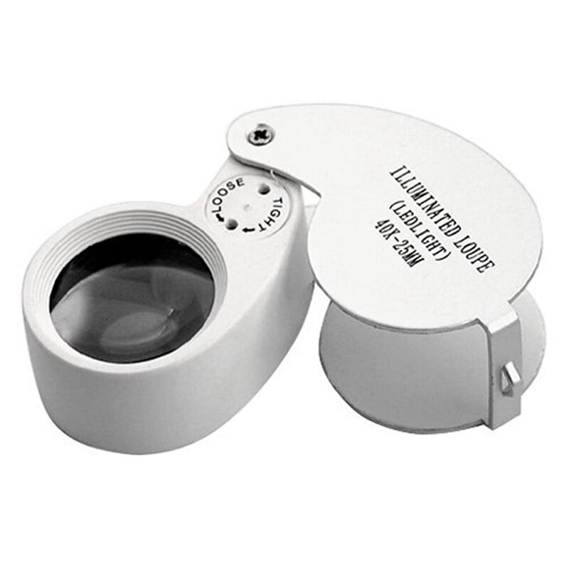 Jewellers Lens Glass Loupe 40X 25mm Eye Magnifier ... – Grandado