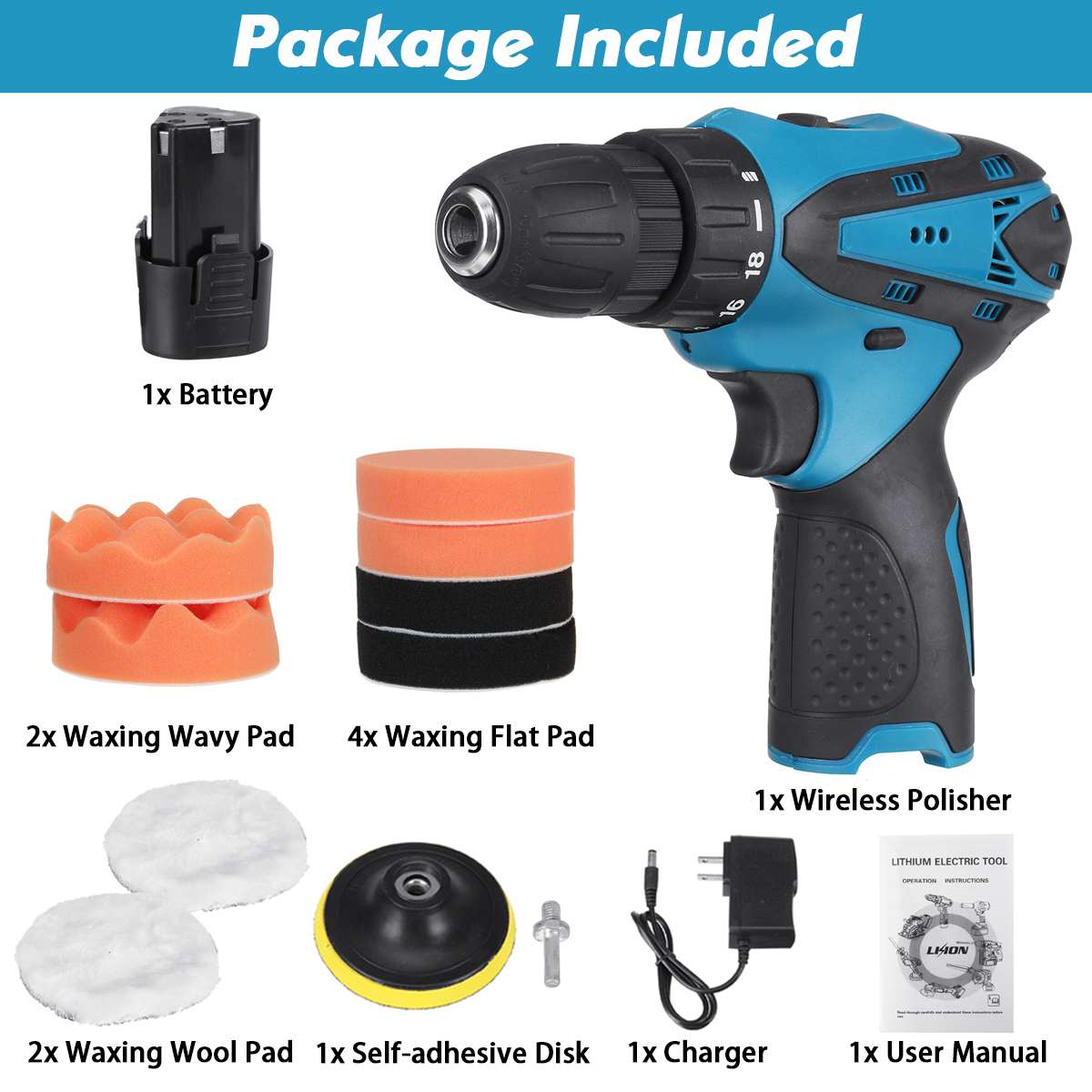 Wolike 2 IN 1 Electric Polishing Machine Car Polis... – Grandado