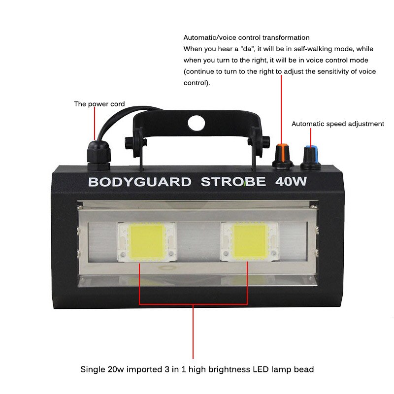 40W/60W RGB flash light Christmas Projector strobo... – Grandado