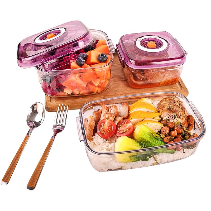 750Ml Vacuüm Container Voedsel Saver Opslag Vierka... – Grandado