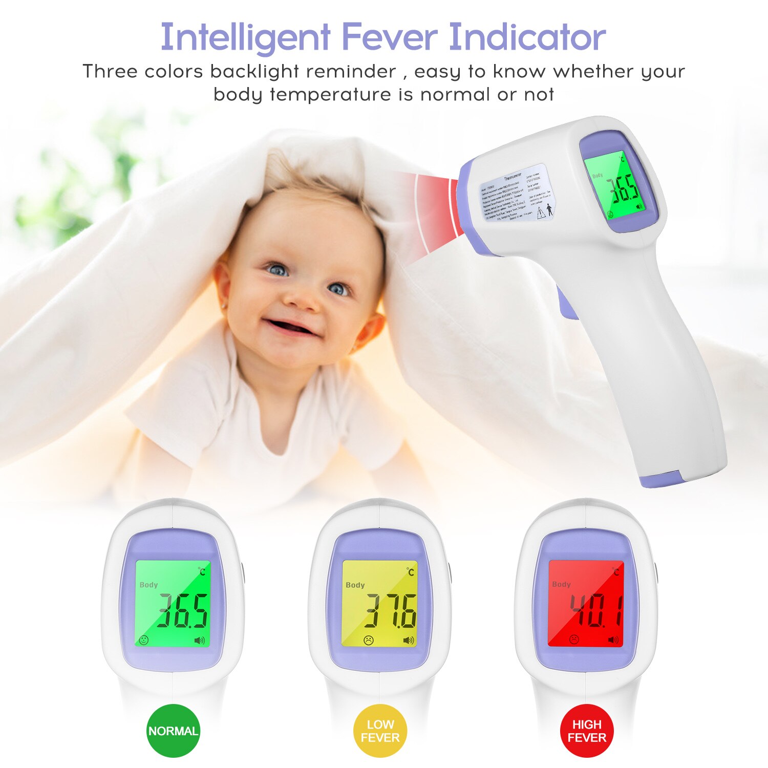 Digital Infrared Forehead Thermometer IR Thermomet... – Vicedeal