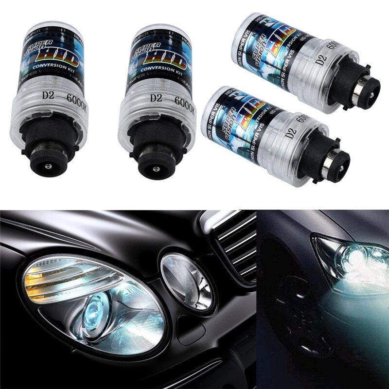 Car Light 2PC 12V HID D2S Headlights 6000k 4300k P... – Grandado