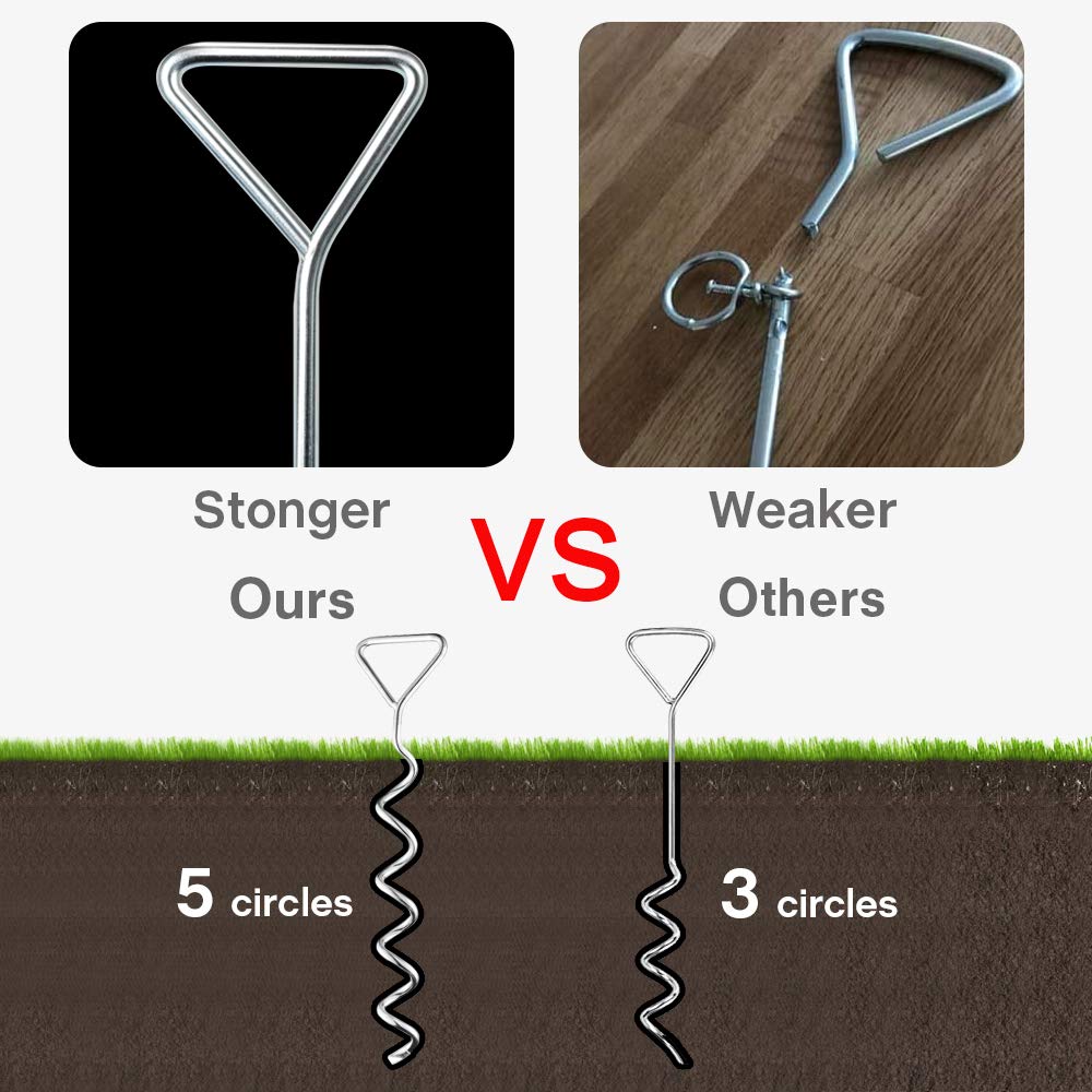 Heavy Duty Trampoline Ground Anchor Kit Trampoline... – Grandado