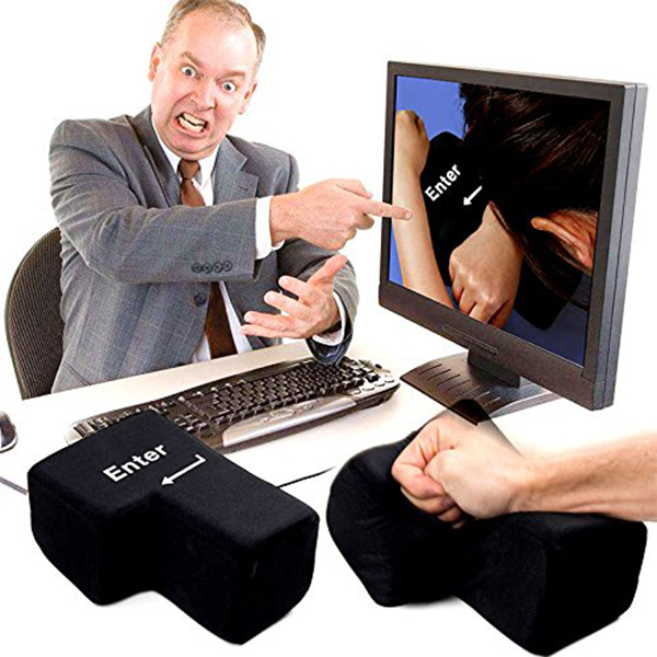 Enter Key Pillow, Big USB Enter Button Stress Reli... – Grandado