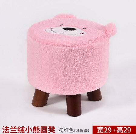 Modern Luxury Upholstered Footstool Nordic Round P... – Grandado