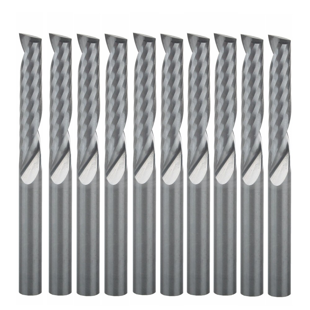 4mm x22MM Silver Metal CNC Router Bits Single Flut... – Vicedeal