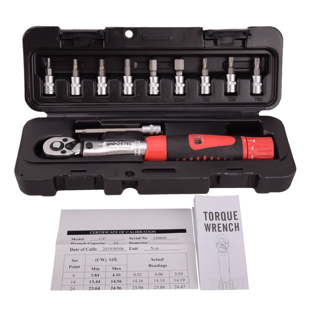 1/4 inch Drive Click Torque Wrench Set 2-24 Nm wit... – Grandado