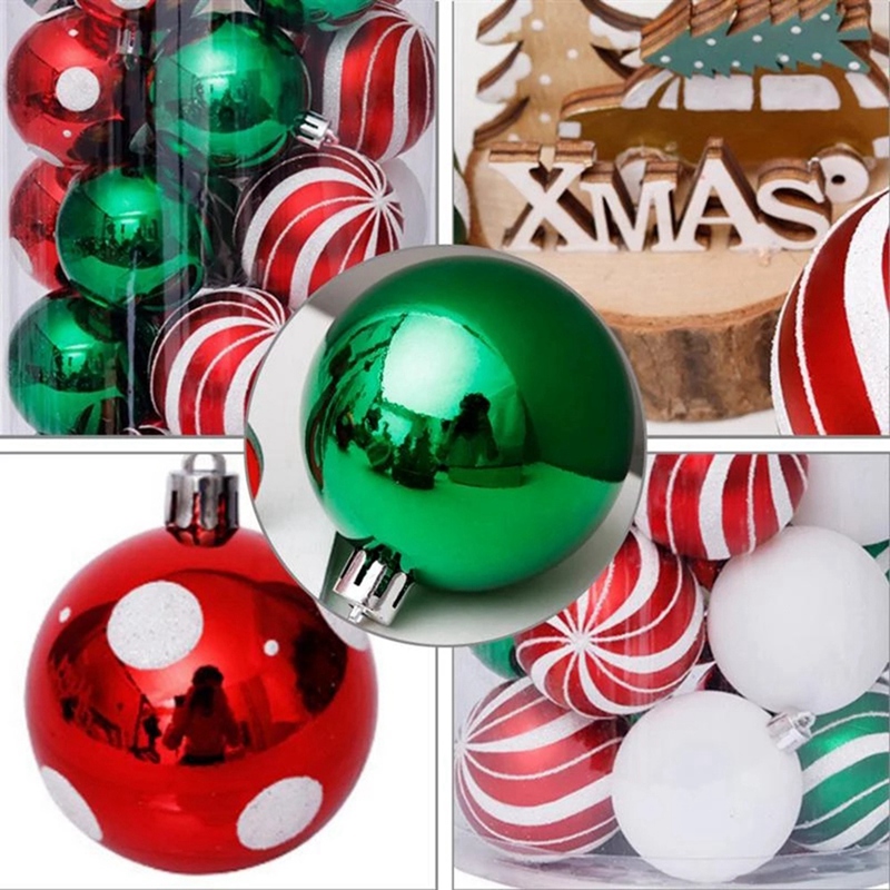 Christmas Tree Decoration Colored Drawing Ball Hom... – Grandado