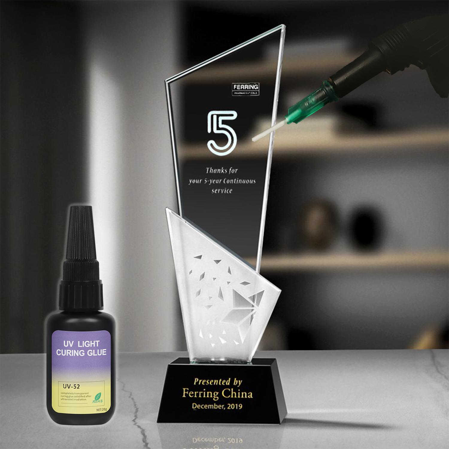 UV Light Curing Glue Solid Shadowless Adhesive 20g... – Grandado