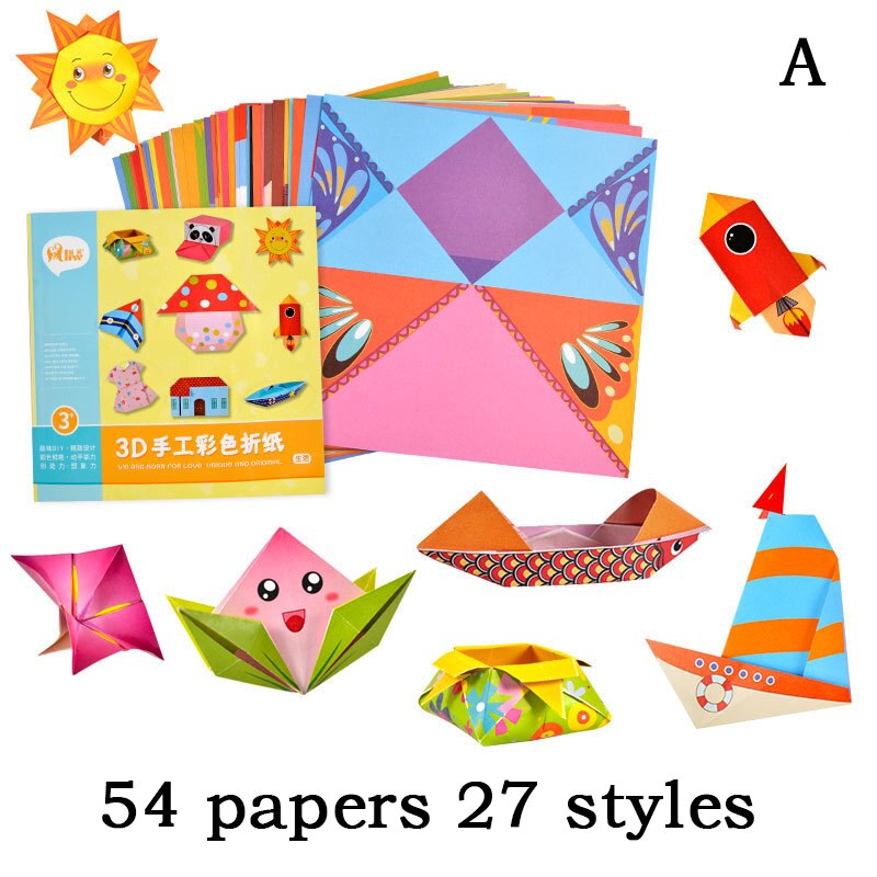 Kids DIY Origami Kit 3D Cartoon Animal Origami Boo... – Grandado