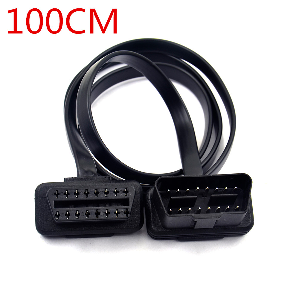 30/60/100Cm Platte + Dunne 16 Pin Socket Obd Obdii... – Grandado