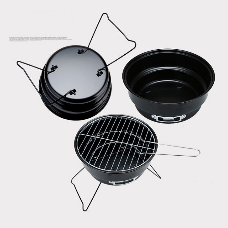 Foldable Ice Pack Stove Round Barbecue Grill Charc... – Vicedeal
