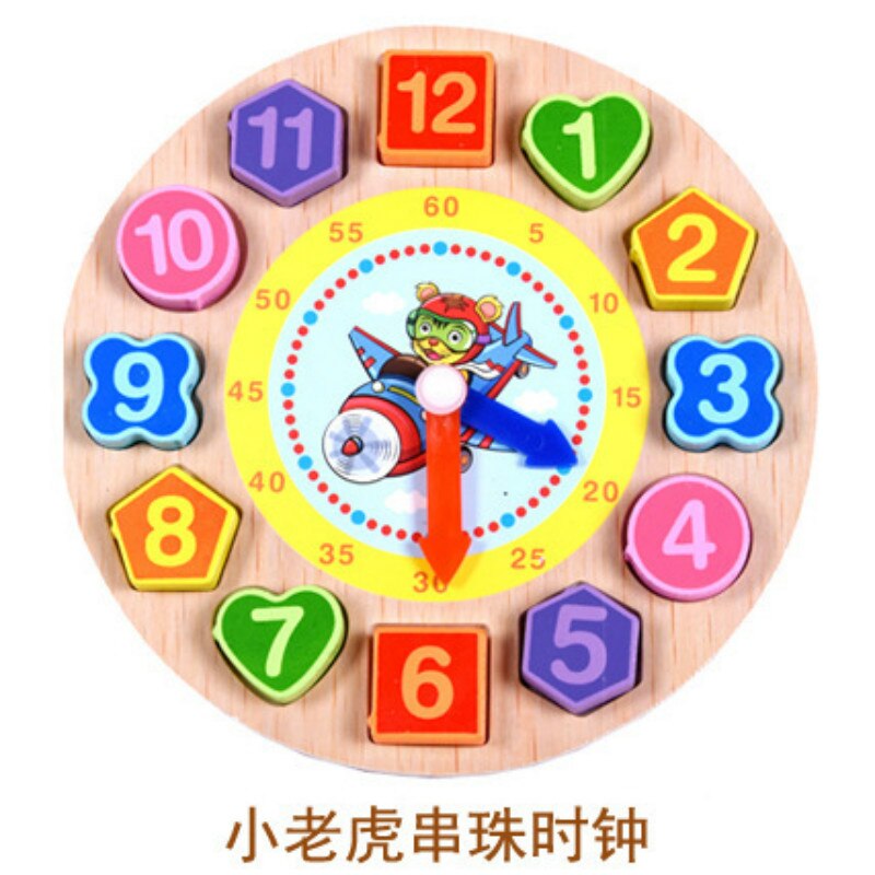 Wooden Toy Colorful Digital Geometry Cognitive Mat... – Grandado