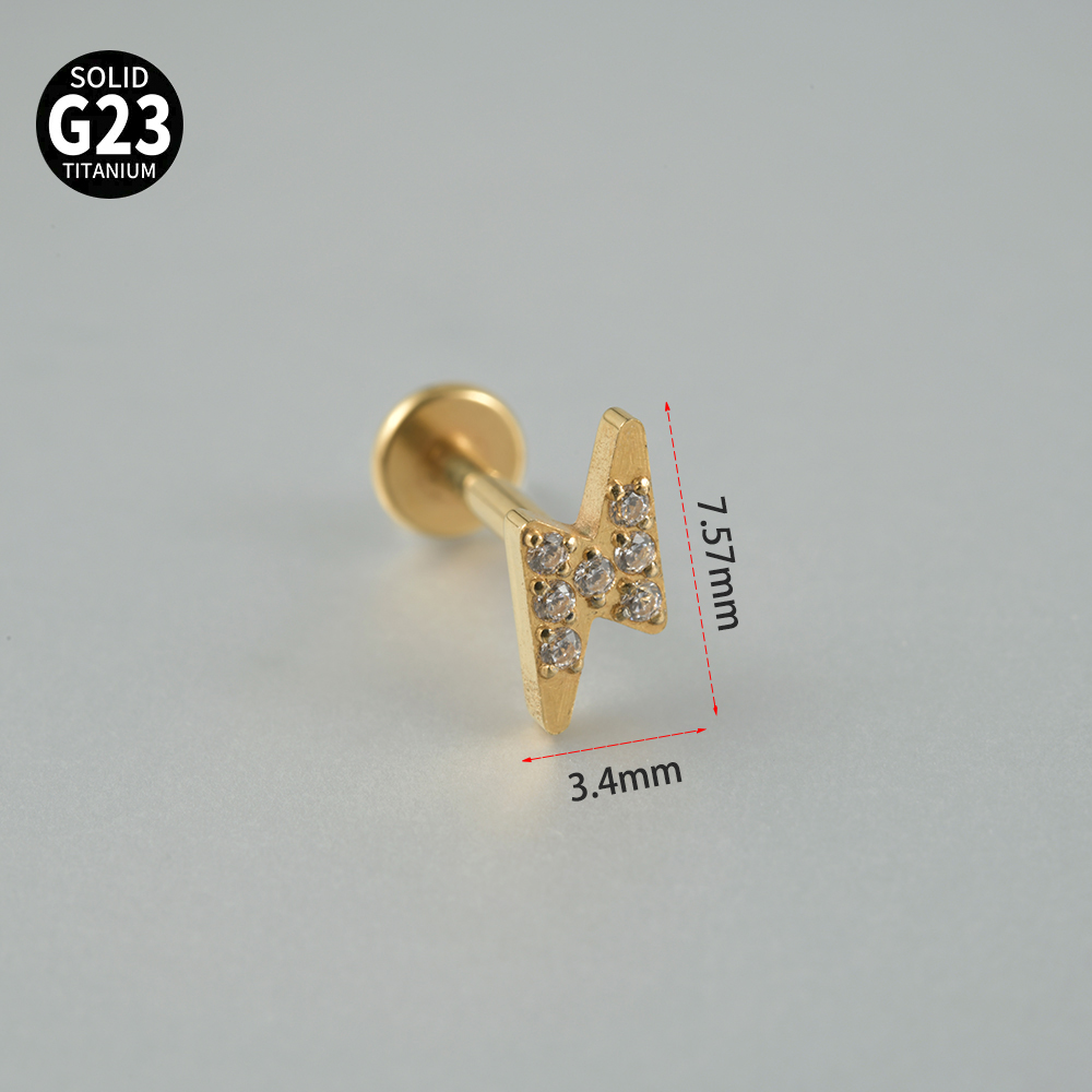 Dreamlee G23 Solid Titanium Butterfly Lip Labret P... – Grandado