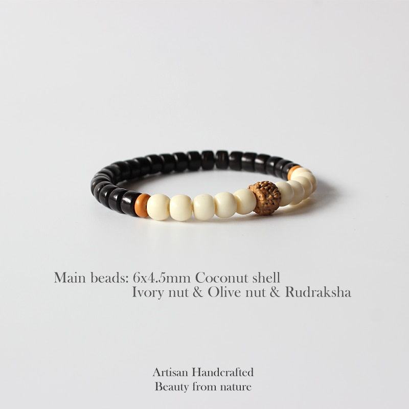 Tibetan Buddhism Natural Tagua Nut Coconut Shell R... – Grandado