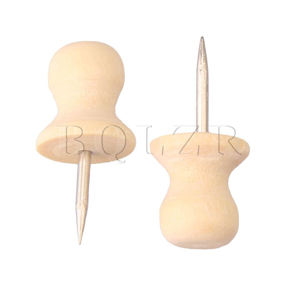 BQLZR 50 Pieces Wooden Pushpin Tacks Log Color for... – Grandado